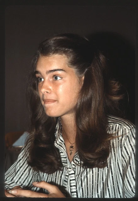 1980 Brooke Shields Live Candid Original 35 Mm Transparence Diapositive