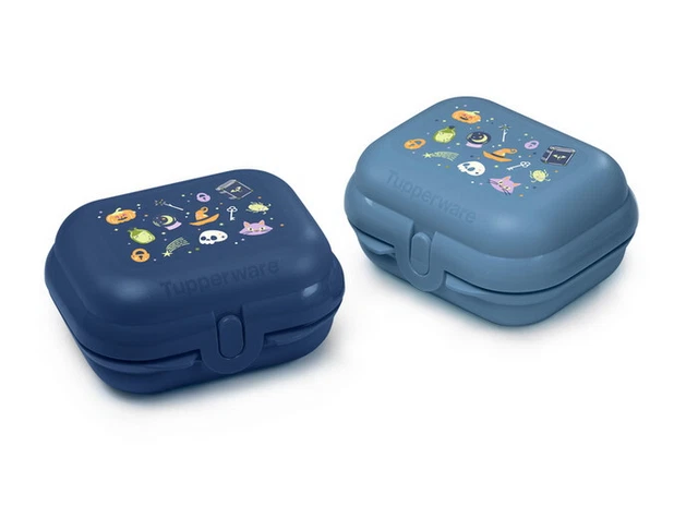 TUPPERWARE HALLOWEEN BOXEN-DUO Twin Mini Mini Twin Set Oyster EUR 12,00 ...