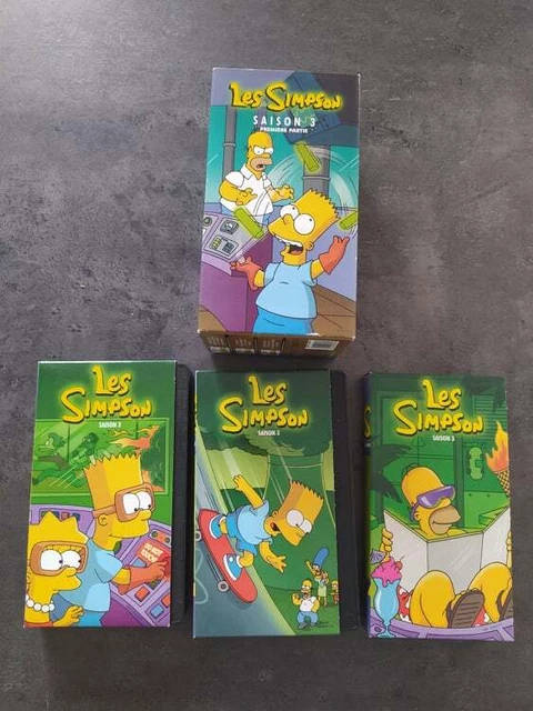 COFFRET COMPLET THE SIMPSONS VHS Set Saison 3 Episode 1 - 12 Partie I ...