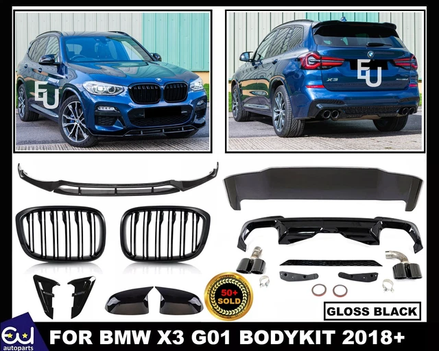 BODYKIT BODY KIT For Bmw X3 G01 X3M Front Splitter Diffuser Grille 2018 ...