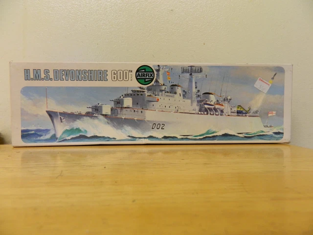 VINTAGE AIRFIX 1/600 Scale Hms Devonshire Ship Model Kit £9.99 ...