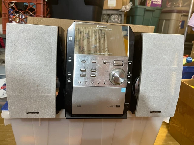 PANASONIC SC-SA-PM31 5-CD Digital AM/FM Cassette Mini HiFi Shelf System ...