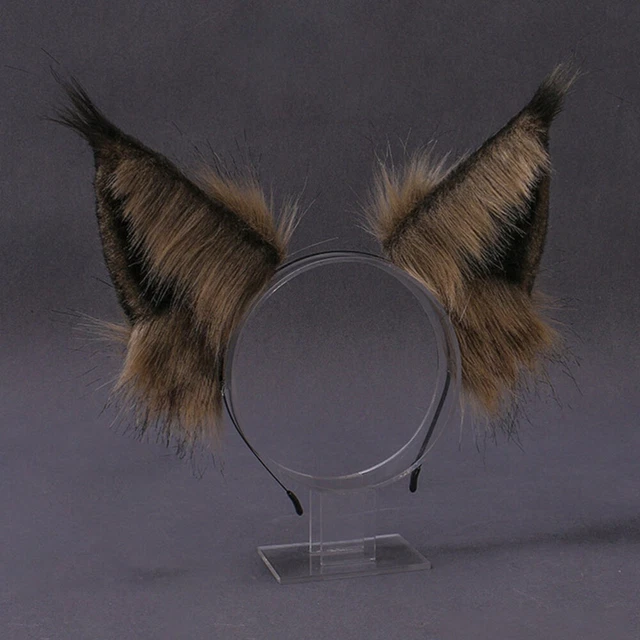THERIAN EARS FOX and Tail Cat Headband Hairclips Roller Animal $23.55 ...