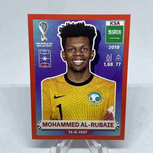 FIFA WORLD CUP Qatar 2022 Panini Red Parallel Sticker SP Mohammed Al-rubaie KSA4 $9.99 - PicClick CA