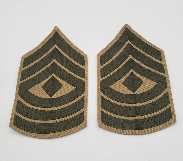 ARMY WW2 FIRST Sergeant Chevron Rank Insignia Original khaki twill Patch Lot £23.84 - PicClick UK