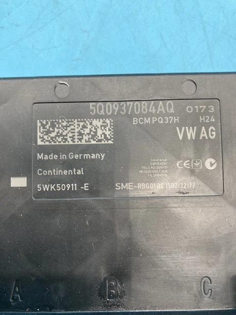 VOLKSWAGEN GOLF MK7 5G Bcm Body Control Module Ecu 2016 5Q0937084Aq £25 ...