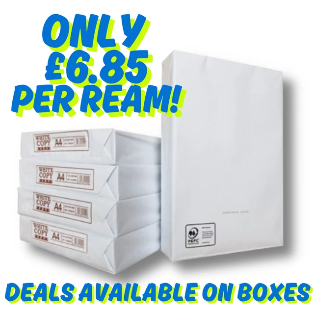 A4 WHITE PAPER Printer Copier Sample Up To 5 Reams Of 500 Sheets ...