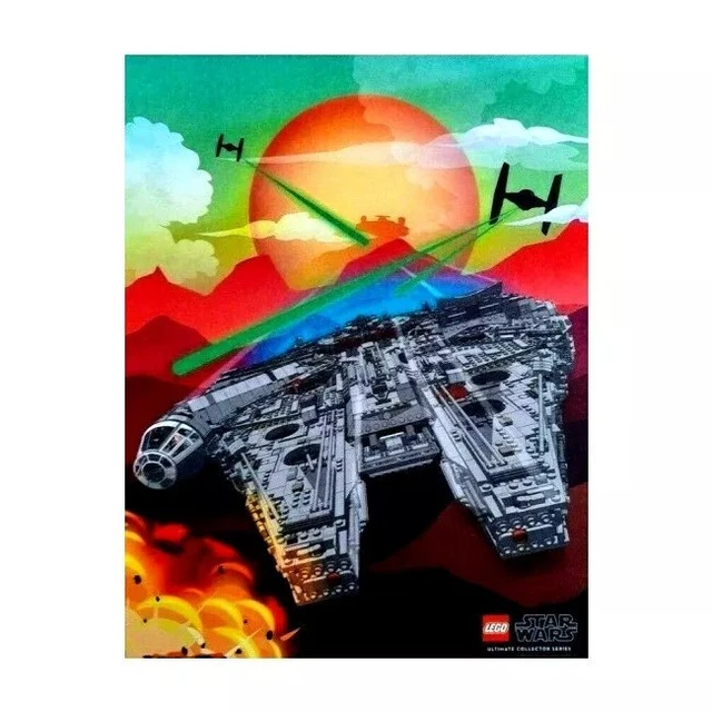 LEGO STAR WARS UCS Millennium Falcon VIP Exclusive Promo A4 Poster 2017 ...
