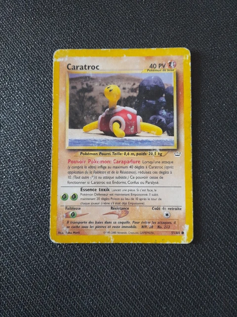 CARTE POKÉMON CARATROC - 51/64 - Neo Revelation - Occasion - FR EUR 1,75 - PicClick FR