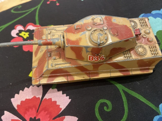 CHAR LOURD ALLEMAND Corgi Toys #904 King Tiger fabriqué à Hong Kong B34 ...