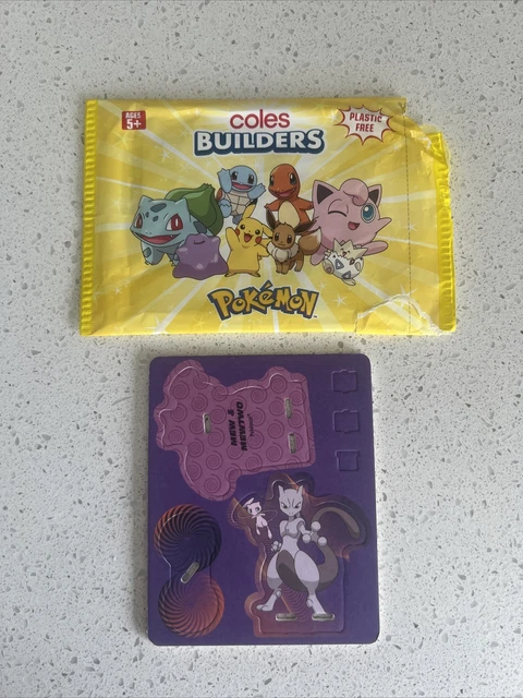 COLES POKEMON BUILDER Mew Mewtwo Limited Edition Australia 2024 Rare ...