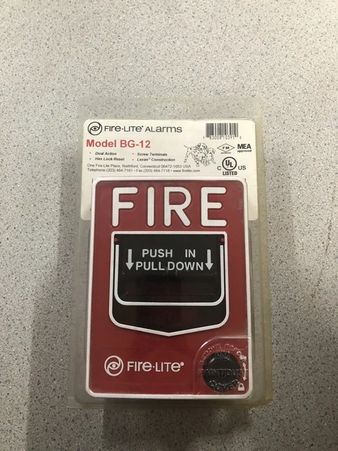 FIRE-LITE BG-12 MANUAL Pull Station (Dual Action) £42.86 - PicClick UK