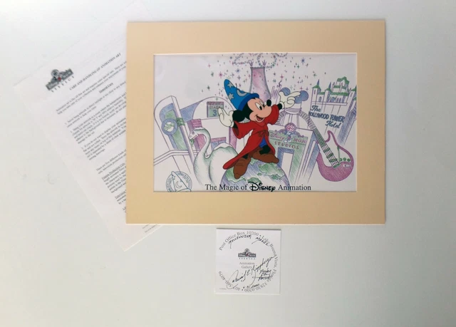 DISNEY HAND PAINTED Cel Millennium Magic LE Ink & Paint Department ...
