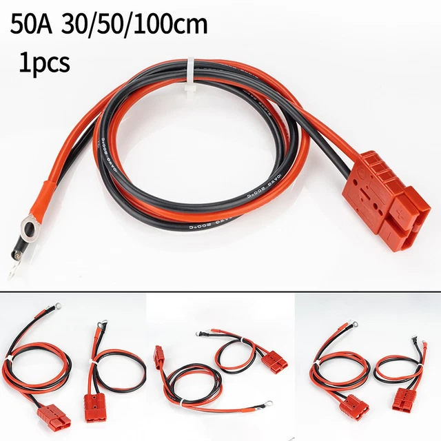 EFFIZIENTER POWER TRANSFER 8AWG 50A für Anderson Stecker Kabel mit rot ...