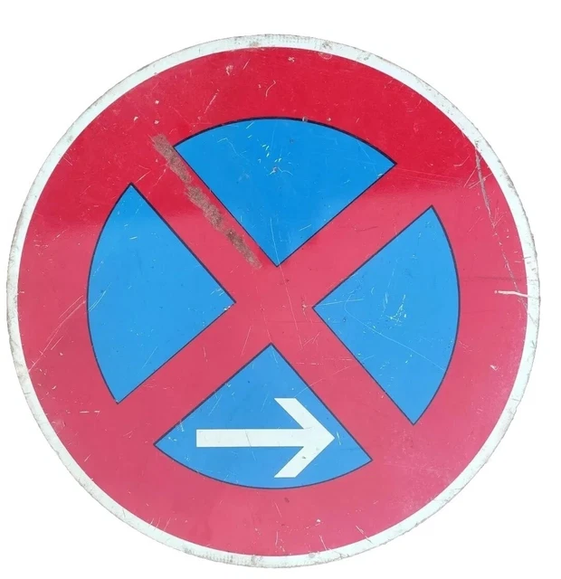 VERKEHR SCHILD HALTEVERBOT Verkehrszeichen Alu Halten verboten Rund EUR ...