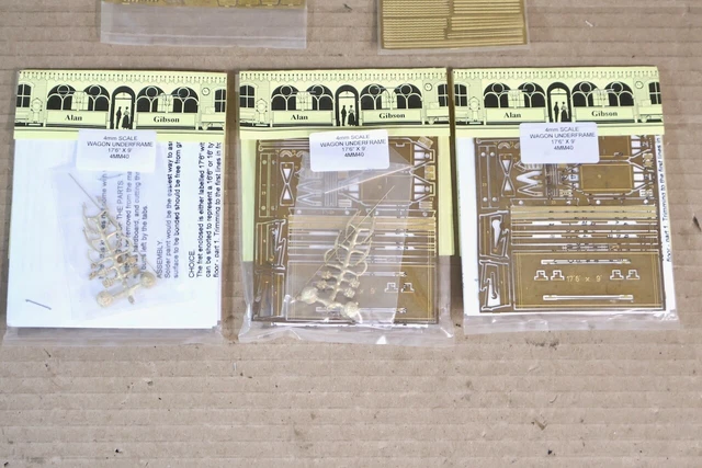ALAN GIBSON 4MM33 4MM40 Kit Construit Wagon Faux-Châssis 533cm x 9 ...