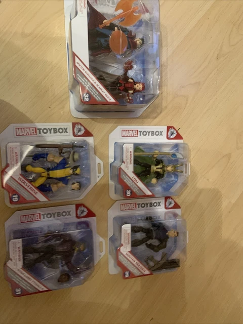 DISNEY TOY BOX Star Marvel Figures Loki, Wolverine, Star-Lord, Doctor ...