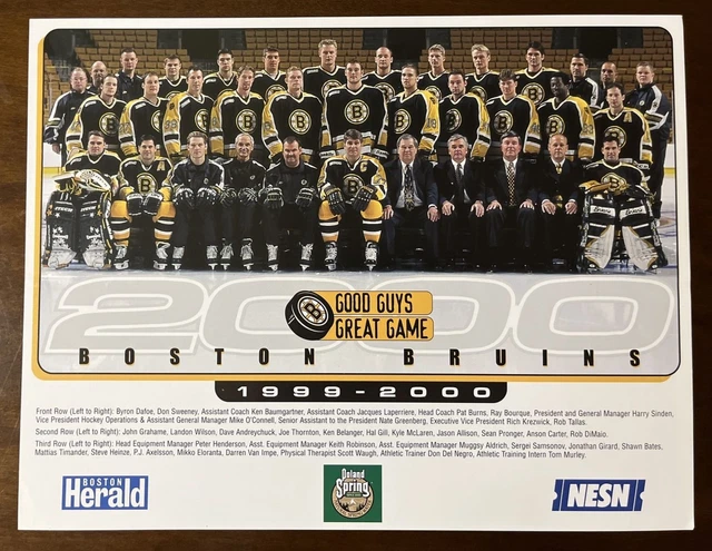 BOSTON BRUINS 1999-2000 Team Issued Hockey Photo Ray Bourque $18.95 ...