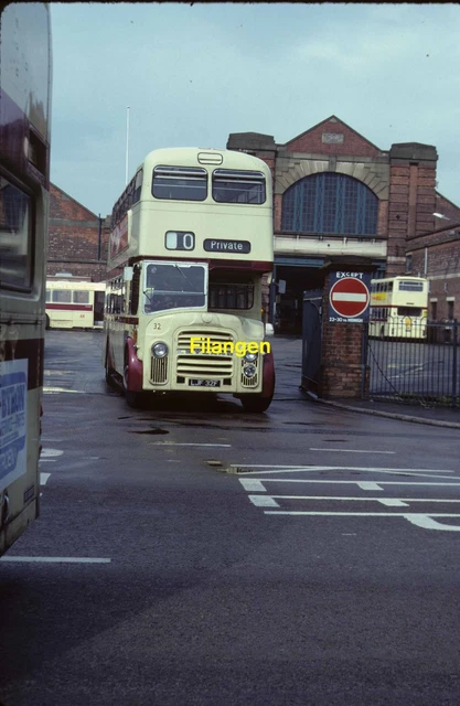 ORIGINAL BUS COLOUR SLIDE Leicester City Transport Leyland PD3 LJF32F £ ...