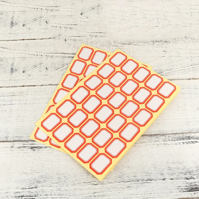 10 SHEETS NAME Tags Label Coated Paper Classification Labels Simple ...