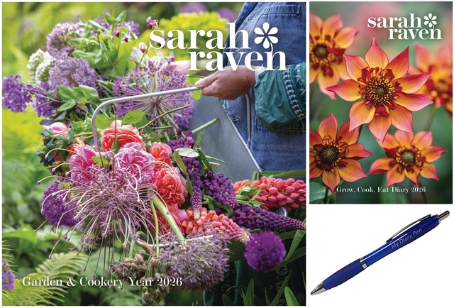 SARAH RAVEN WALL Calendar 2026 with A5 Diary 2026 + Exclusive Diary Pen ...