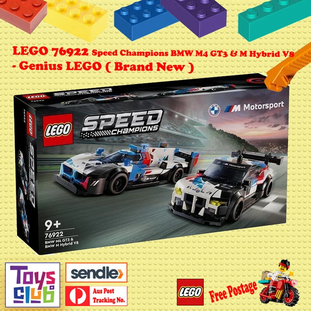 LEGO 76922 SPEED Champions: BMW M4 GT3 & BMW M Hybrid V8 Race Cars ...