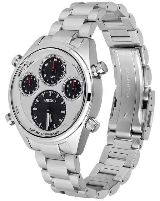 SEIKO MONTRE ARGENT Chronographe Hommes Prospex Speedtimer SFJ009P1 EUR ...