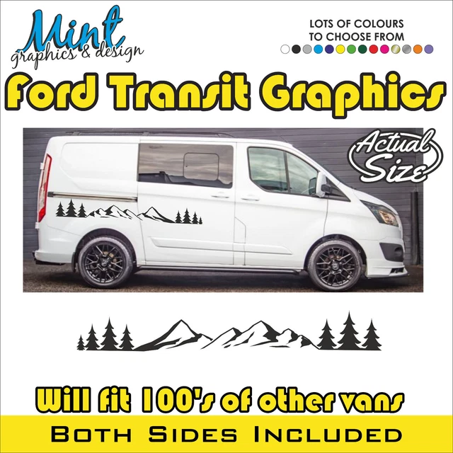 FORD TRANSIT CUSTOM SWB compatible CAMPER van Motorhome GRAPHICS DECALS ...