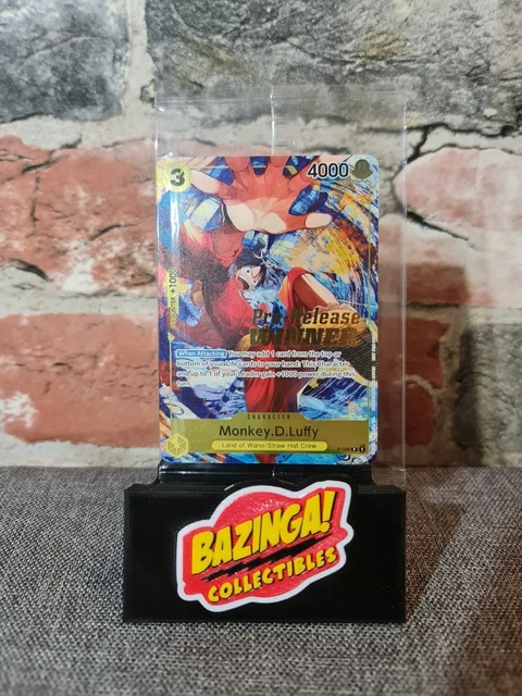 CARTE TCG MONKEY D. Luffy Winner P-036 OP04 pré-sortie promo une pièce scellée EUR 81,66 ...