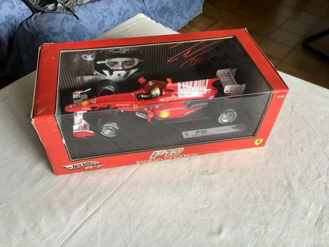 FERRARI - MODELLINO Ferrari F10 Bahrain Gp , F.massa 1:18 Hot Wheels ...
