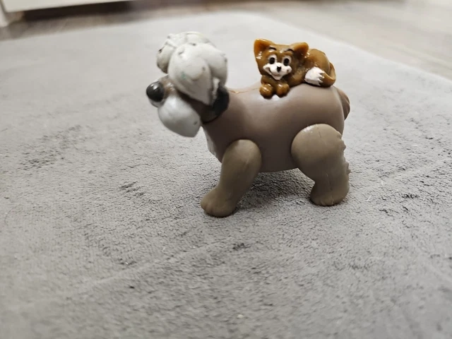 VTG 90S DISNEY 101 Dalmatians Colonel Dog Sergeant Tibbs Cat Toy Figure ...