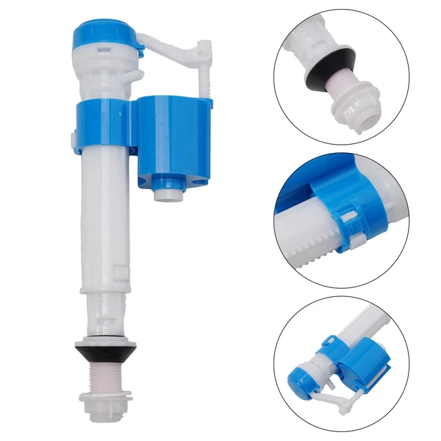 ADJUSTABLE WATER LEVEL Toilet Cistern Fill Valve and Silent Water ...