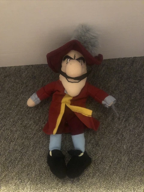 DISNEY STORE PETER Pan & Captain Hook Pirate Bean Bag Plush Stuffed ...