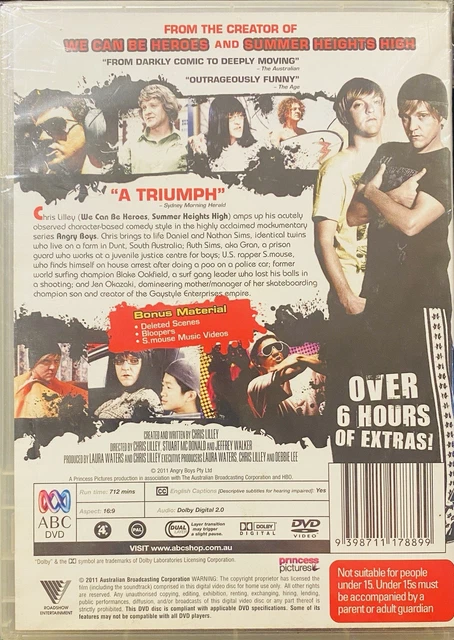 ANGRY BOYS COMPLETE Tv Series Dvd (3 Discs) Brand New Chris Lilley ...