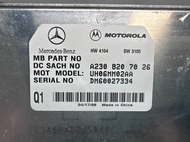 MERCEDES BENZ MODULE DE COMMANDE DE COMMUNICATION OEM A2308207026 EUR ...