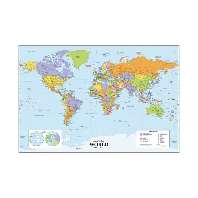 Political Map Of The World Educational Poster Print
