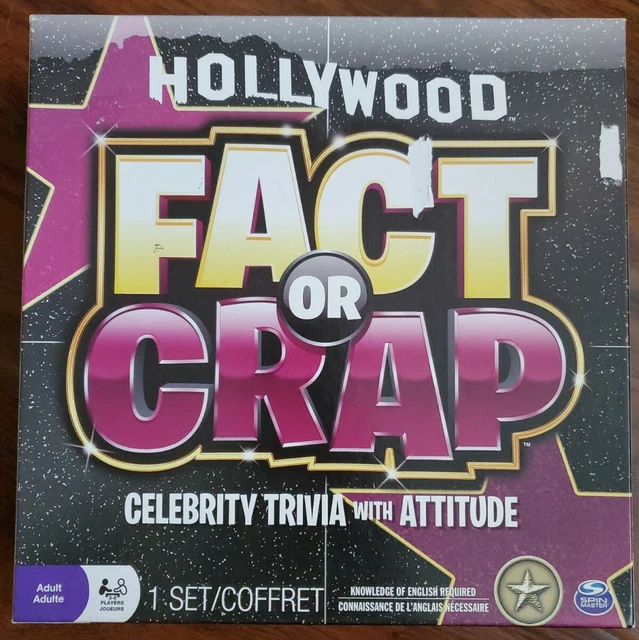 FACT OR CRAP Hollywood Edition Celebrity Trivia £5.78 - PicClick UK