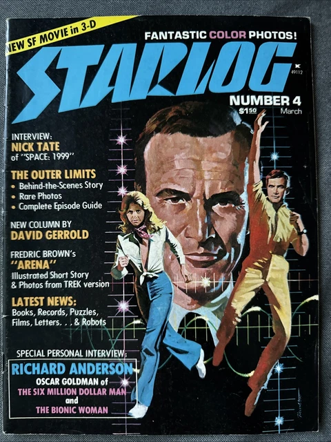 STARLOG MAGAZINE #4 - March 1977-Richard Anderson Of The Six Million ...