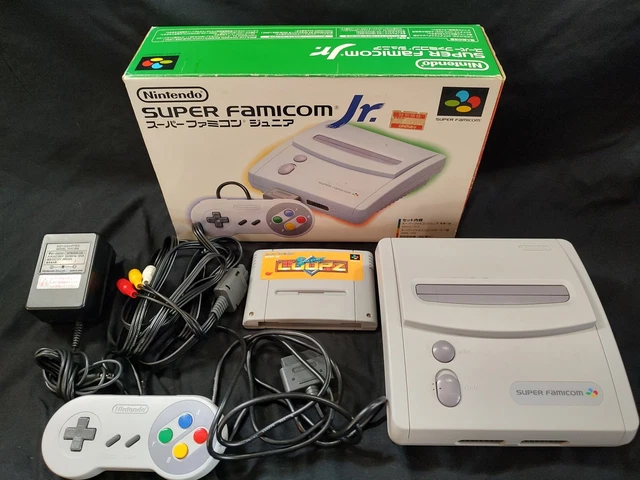 NINTENDO SUPER FAMICOM Jr. (Snes) Console W/ Pad, Câble Av, PSU, Et ...