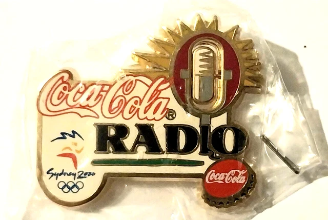 SYDNEY 2000 OLYMPIC Games Coca Cola RADIO Spinning Microphone pin EUR ...