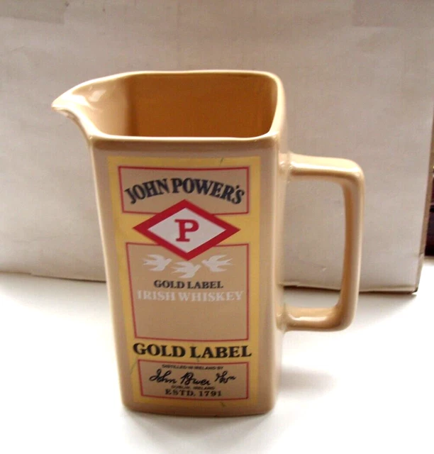 POWER'S GOLD LABEL irish whiskey water jug multicoloured made by wade ...