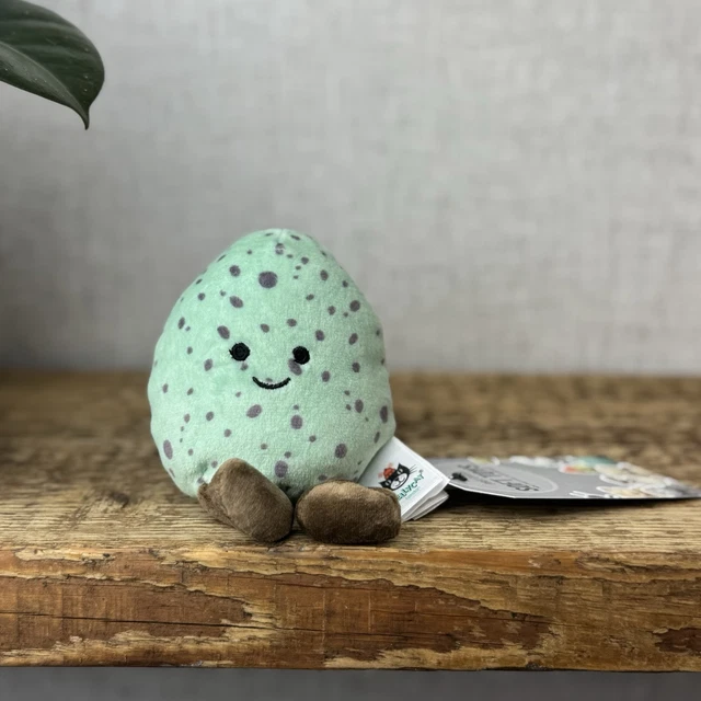 JELLYCAT EGGSQUISITE GREEN Speckled Egg - Small Egg With Legs Soft Toy ...