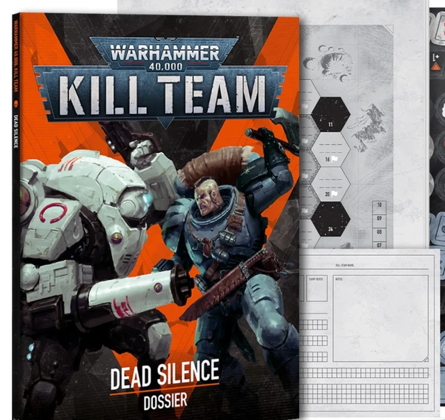 WARHAMMER 40K KILL Team Dead Silence Tau Space Wolf DOSSIER BOOK MAPS ...