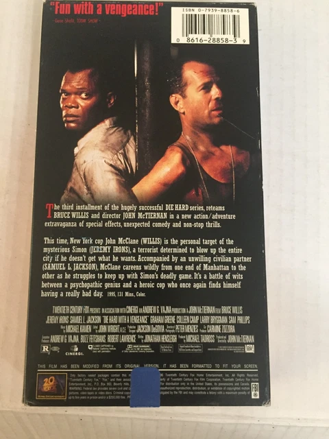DIE HARD WITH A Vengeance VHS tape Ships Same Day With Tracking £9.51 ...