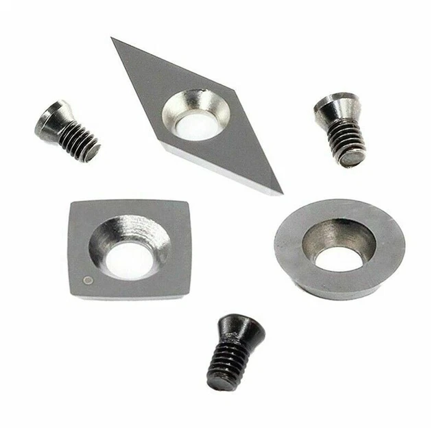 ENSEMBLE D'INSERTS EN carbure pour outils de tour bois 3 pi ces performances EUR 20,26 - PicClick FR