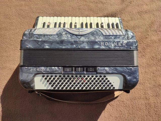 HOHNER VERDI II in grau 96 Bass Akkordeon accordeone accordion EUR 141 ...
