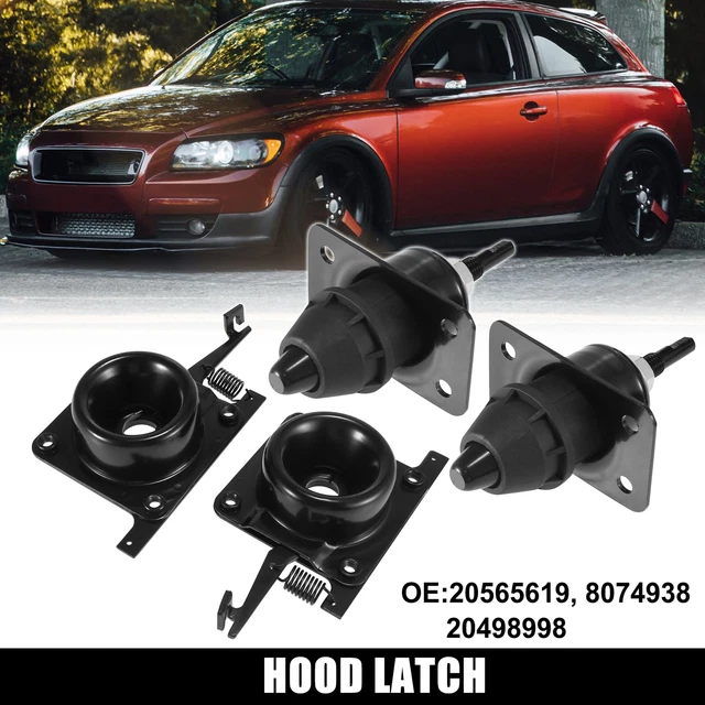 HOOD RELEASE SET Upper and Lower Latches Replace 20498998 for Volvo VNL ...