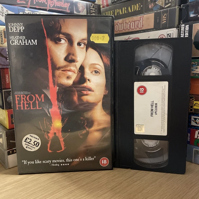 FROM HELL - Big Box Ex-rental VHS - Johnny Depp - Horror Thriller £4.99 ...