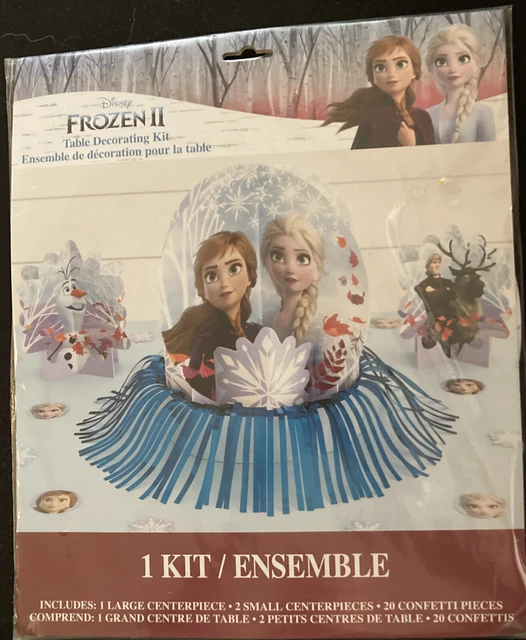 DISNEY FROZEN 2 Pack.. Elsa Anna Olaf Party Decorating Kits.. 46 pc set ...