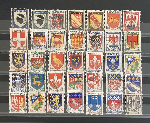 35 TIMBRES FRANCE Blasons Armoiries Différents EUR 4,50 - PicClick FR